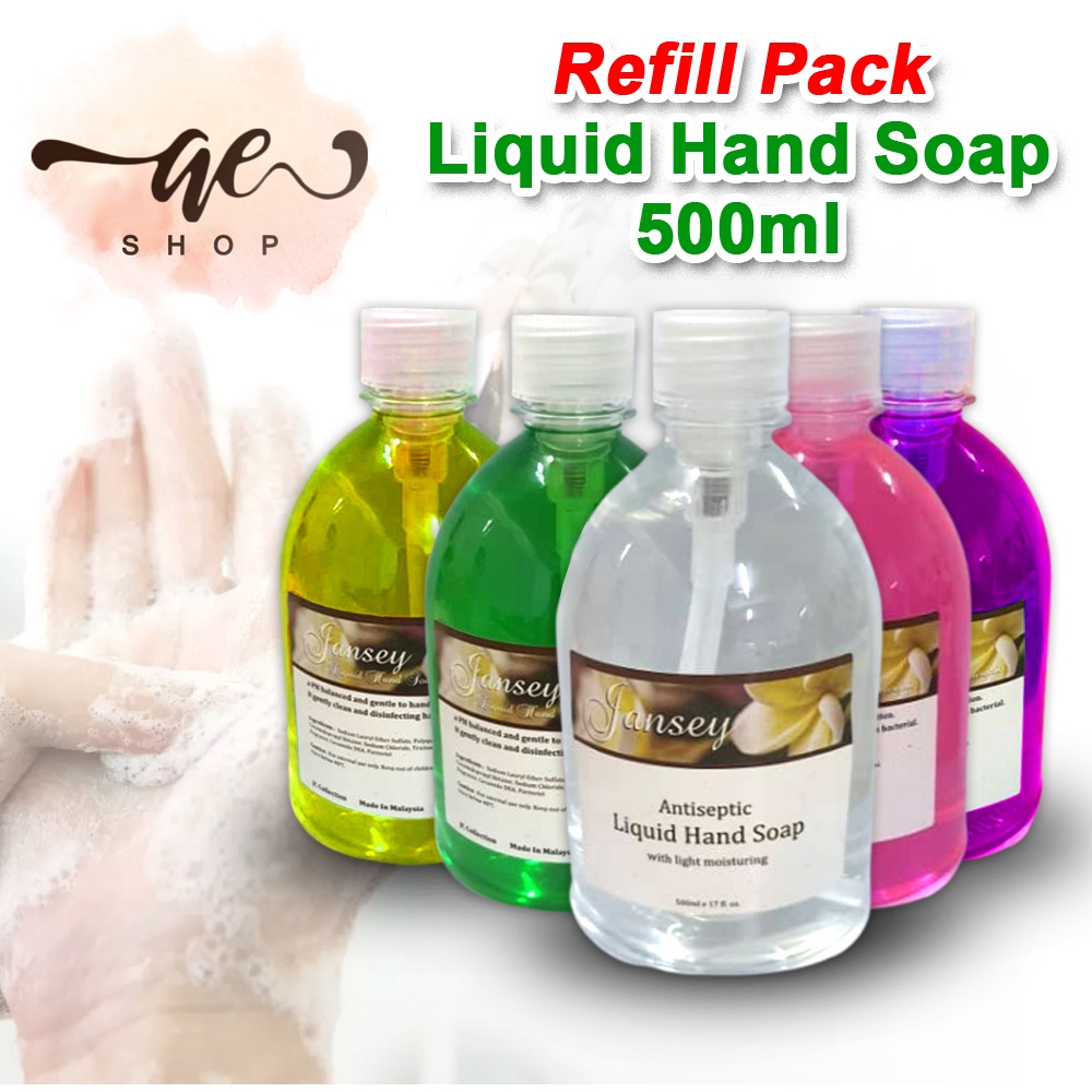 Liquid Hand Soap 500ml Refill Pack / Sabun Tangan Cecair 500ml | Shopee Malaysia