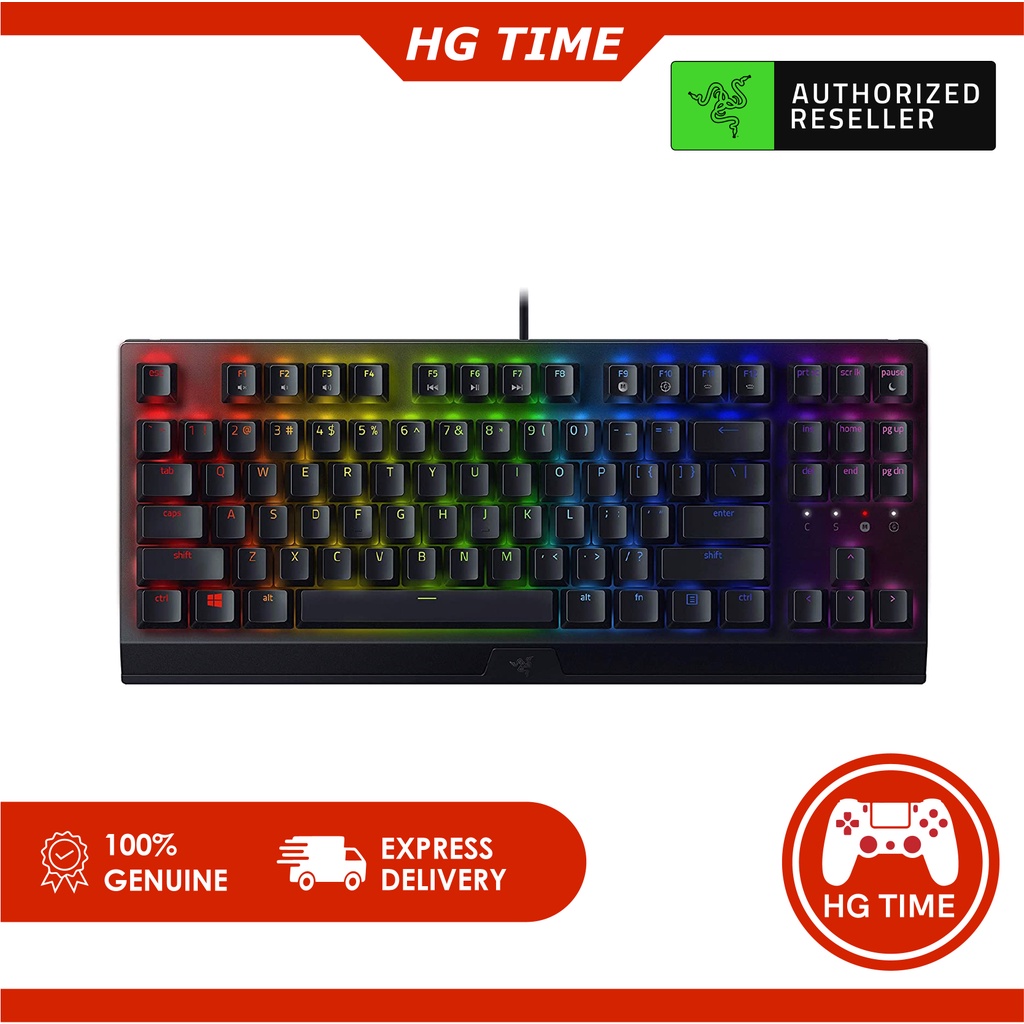 Razer BlackWidow V3 Tenkeyless Gaming Keyboard - Green/Yellow Switch ...