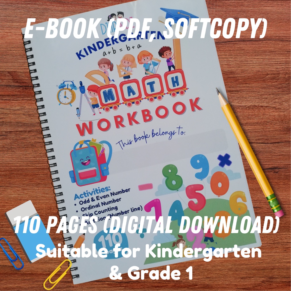Kindergarten Math Workbook | Buku Latihan Aktiviti Matematik Pra ...