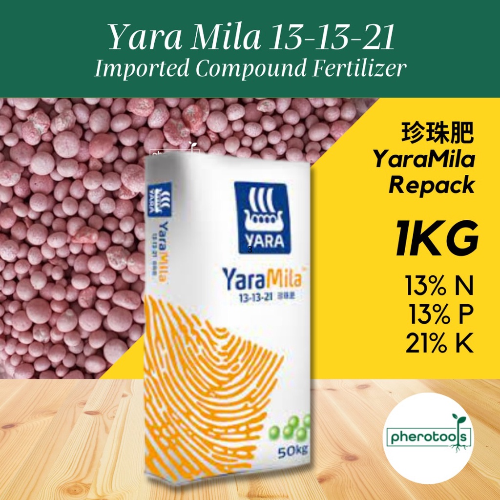 Pherotools Baja YaraMila 13-13-21 Repack (1KG)Compound Flowering ...