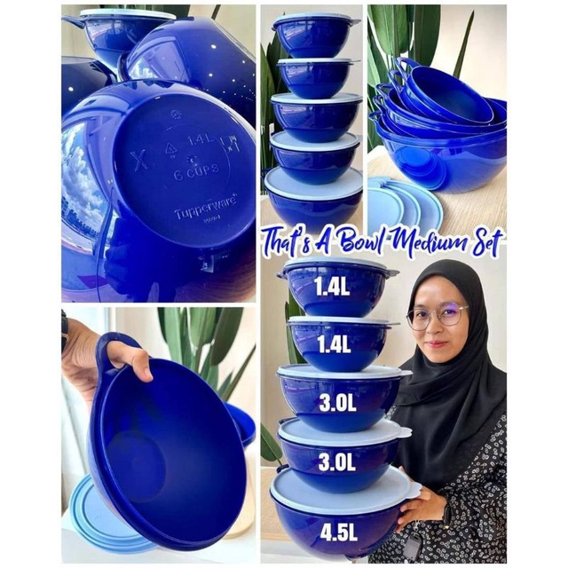 That's A Bowl Medium Set / 1.4L / 3.0L / 3L / 4.5L / Thats A Bowl / Thats A Bowl | Shopee Malaysia