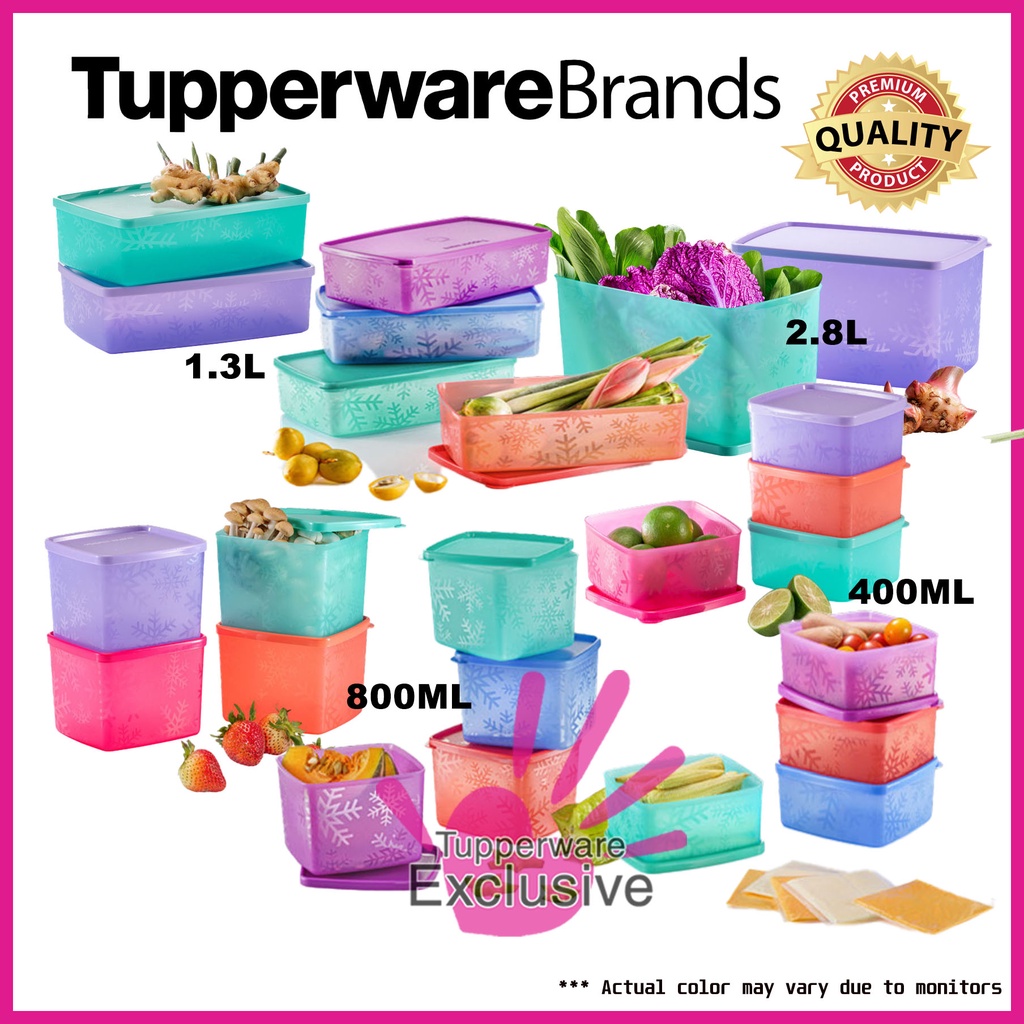 Snowflake Tupperware Bekas Peti Ais Bekas Sayur Bekas Buah Container ...