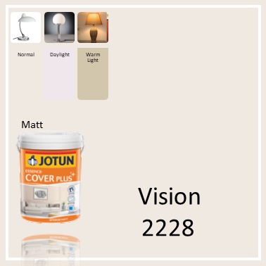 Jotun Paint 1L Essence Cover Plus Matt - 2228 Vision / wall paint ...