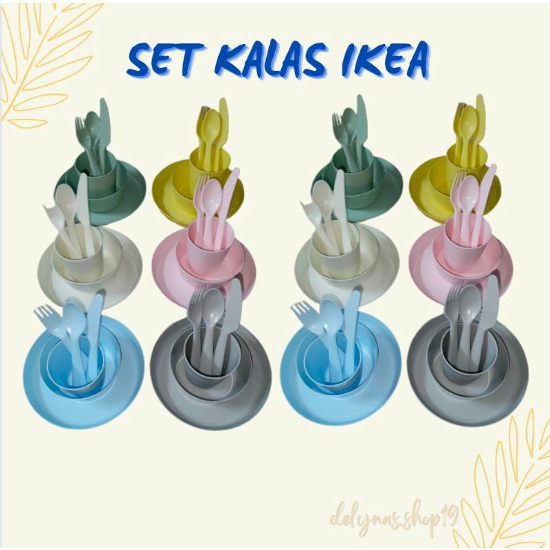 SET KALAS IKEA (MUG, BOWL, PLATE & CUTLERY) | Shopee Malaysia