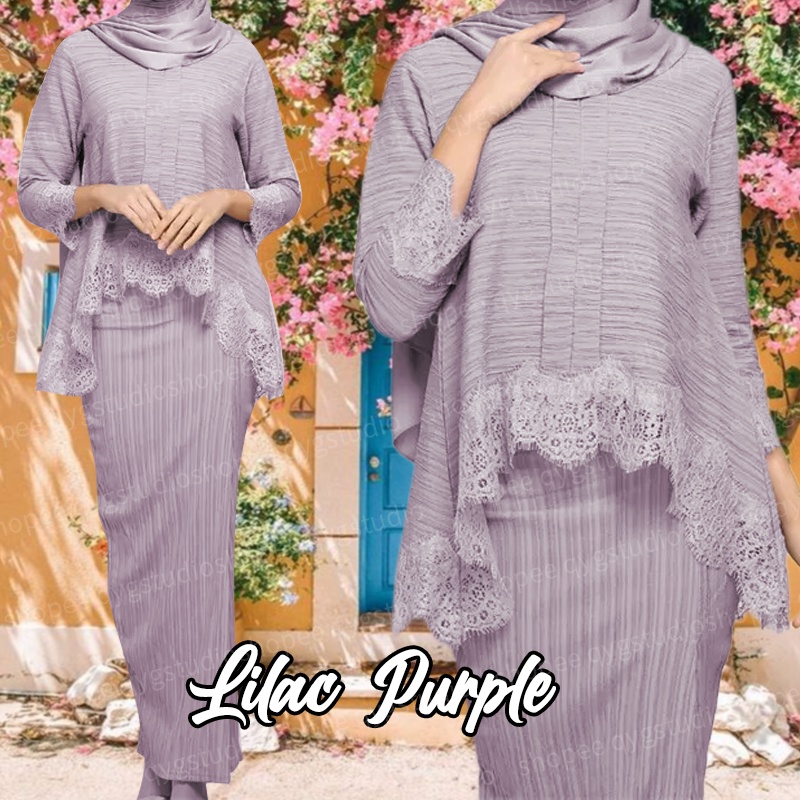 👗Baju Kurung Moden👗lilacMini Kebaya Moden Kurung Modern. Sesuai Untuk ...