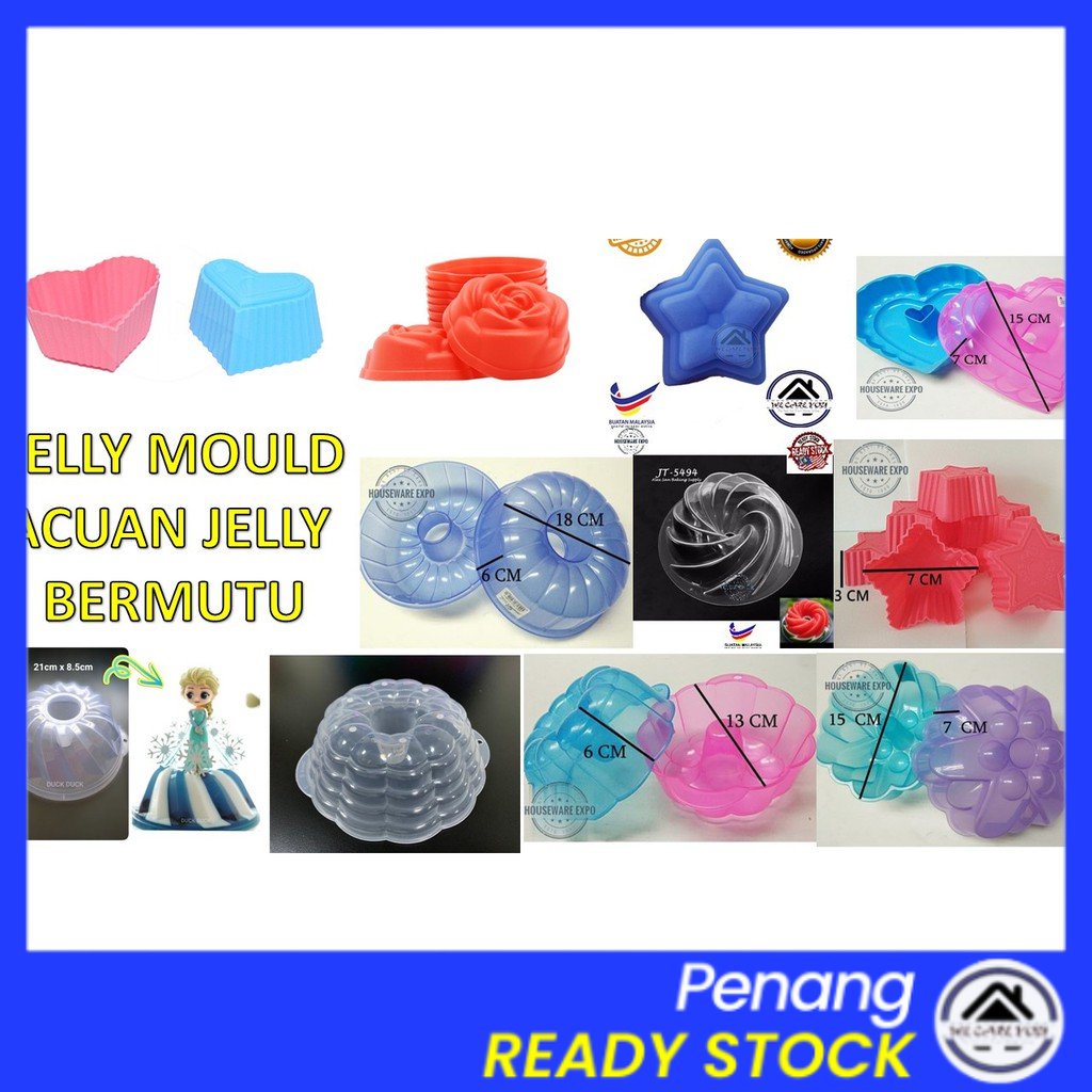 Wecareyou20 Jelly Mould Acuan Bulat Jelly Acuan Kek Jeli Acuan Puding ...