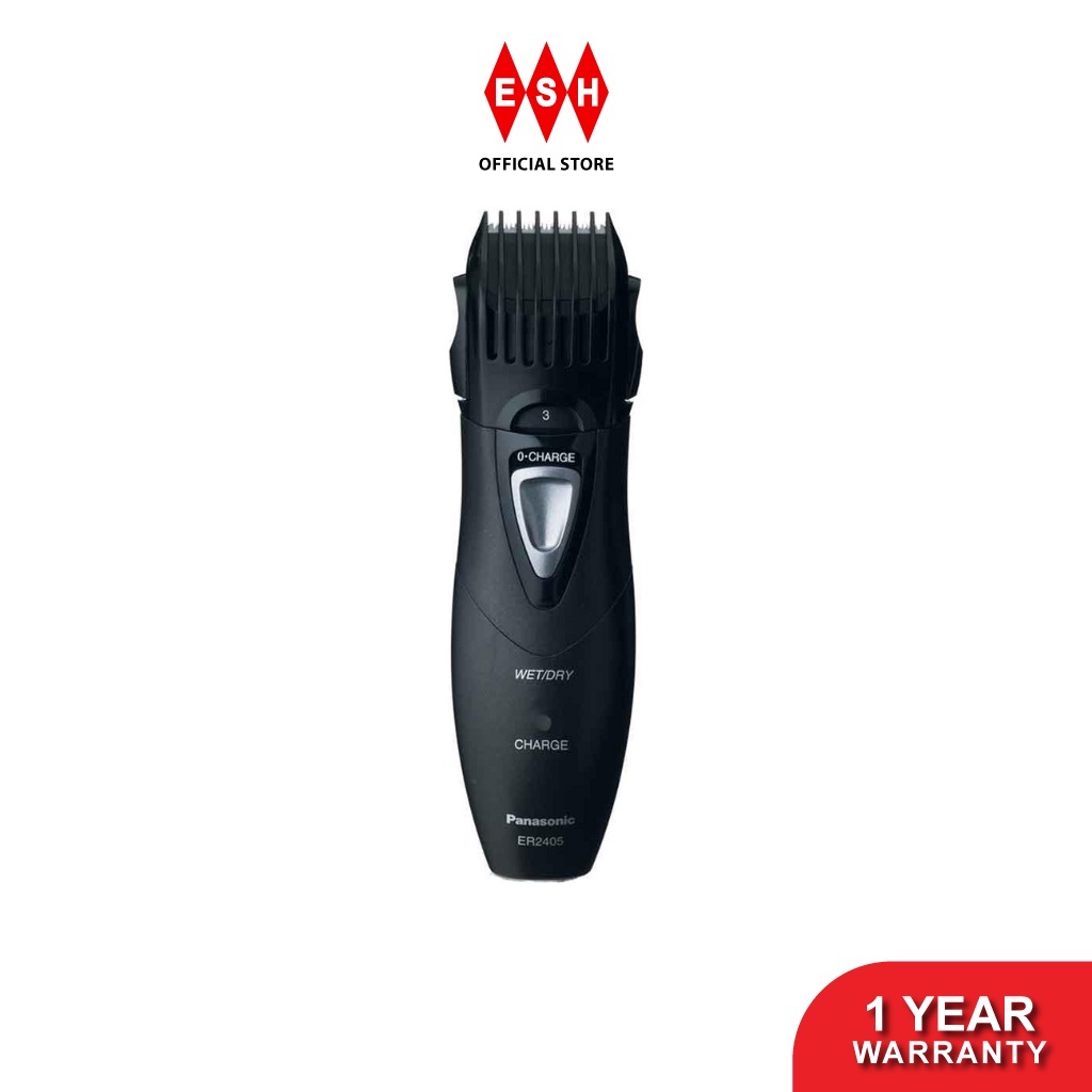 Panasonic ER2405 Wet/Dry Cordless Operation Beard & Body Hair Trimmer ...