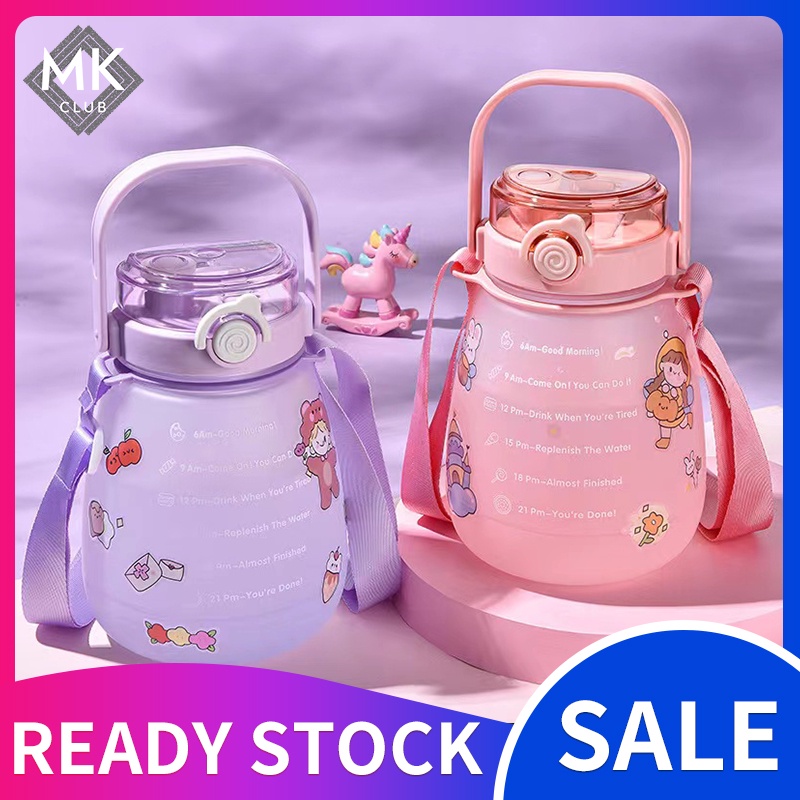 1300ml/2000ml Water Bottle Water Cup Cartoon Summer Portable Water ...