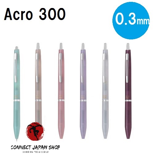 Pilot Acro 300 Ballpoint pen 0.3mm Black Ink Choose from 6 Body Colors ...