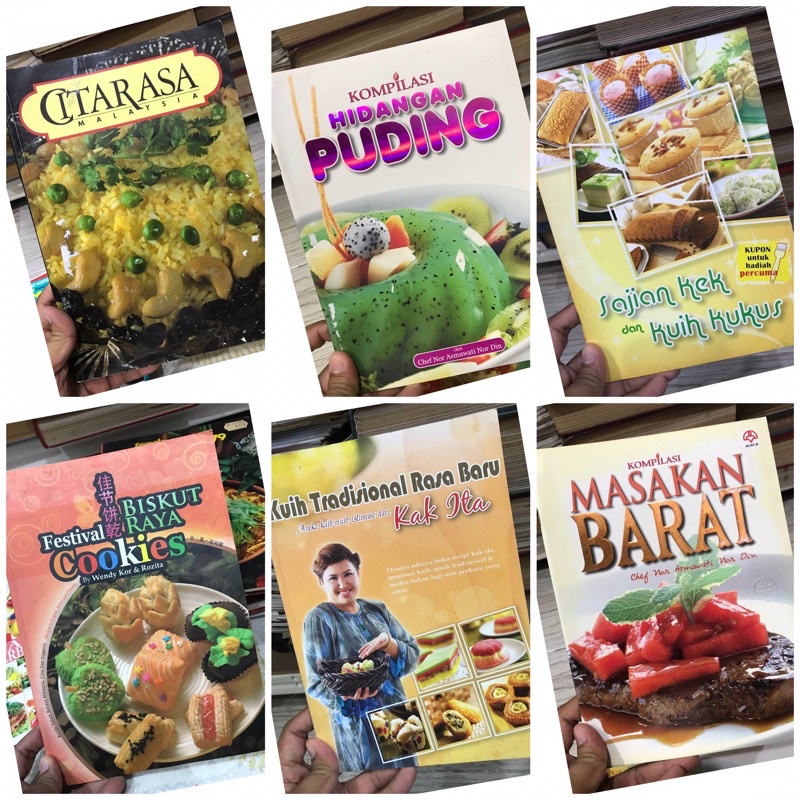 Pelbagai Buku Masakan dan Buku resipi Kuih Muih, Sarapan, Makanan Barat ...