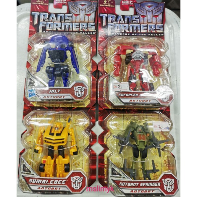 "mslimyk" Hasbro Transformers Revenge of the Fallen Legends Class Jolt Springer Ironhide ...