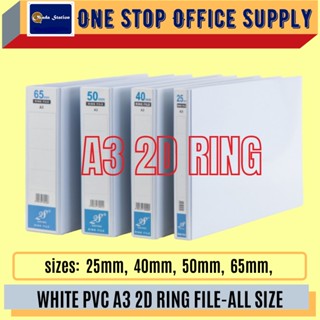 OKADA 2D PVC Ring File (A3) / Fail Kulit Keras / White File / Fail ...