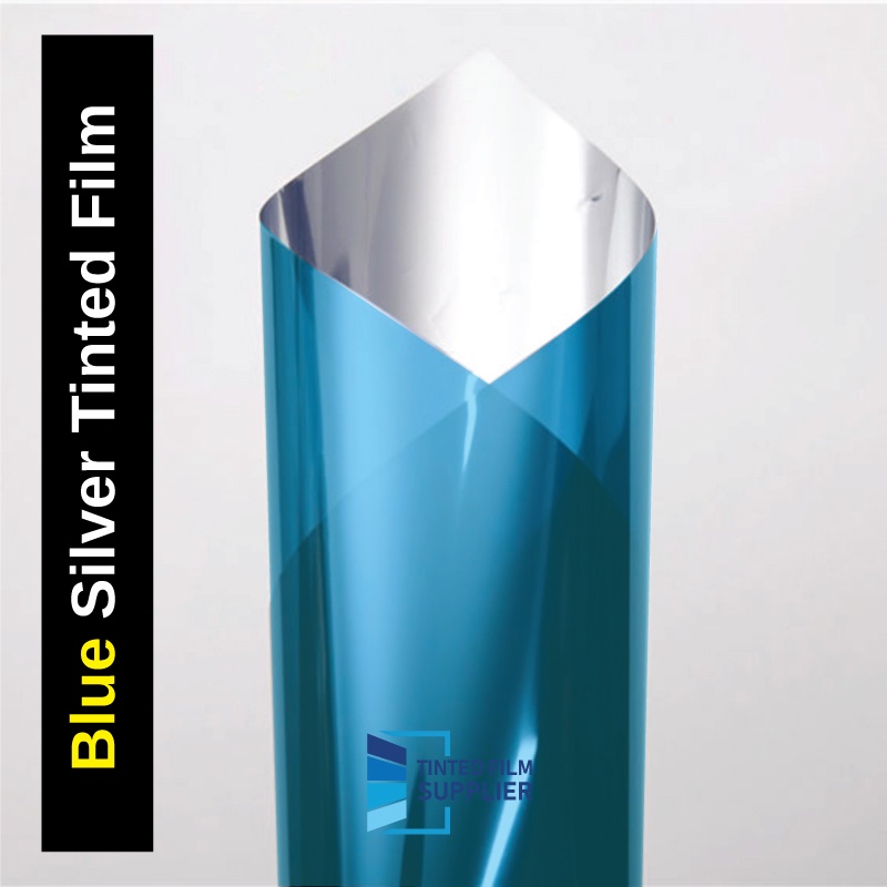 Tinted Rumah Biru / Blue Silver, Light Blue Tinted Film For House ...