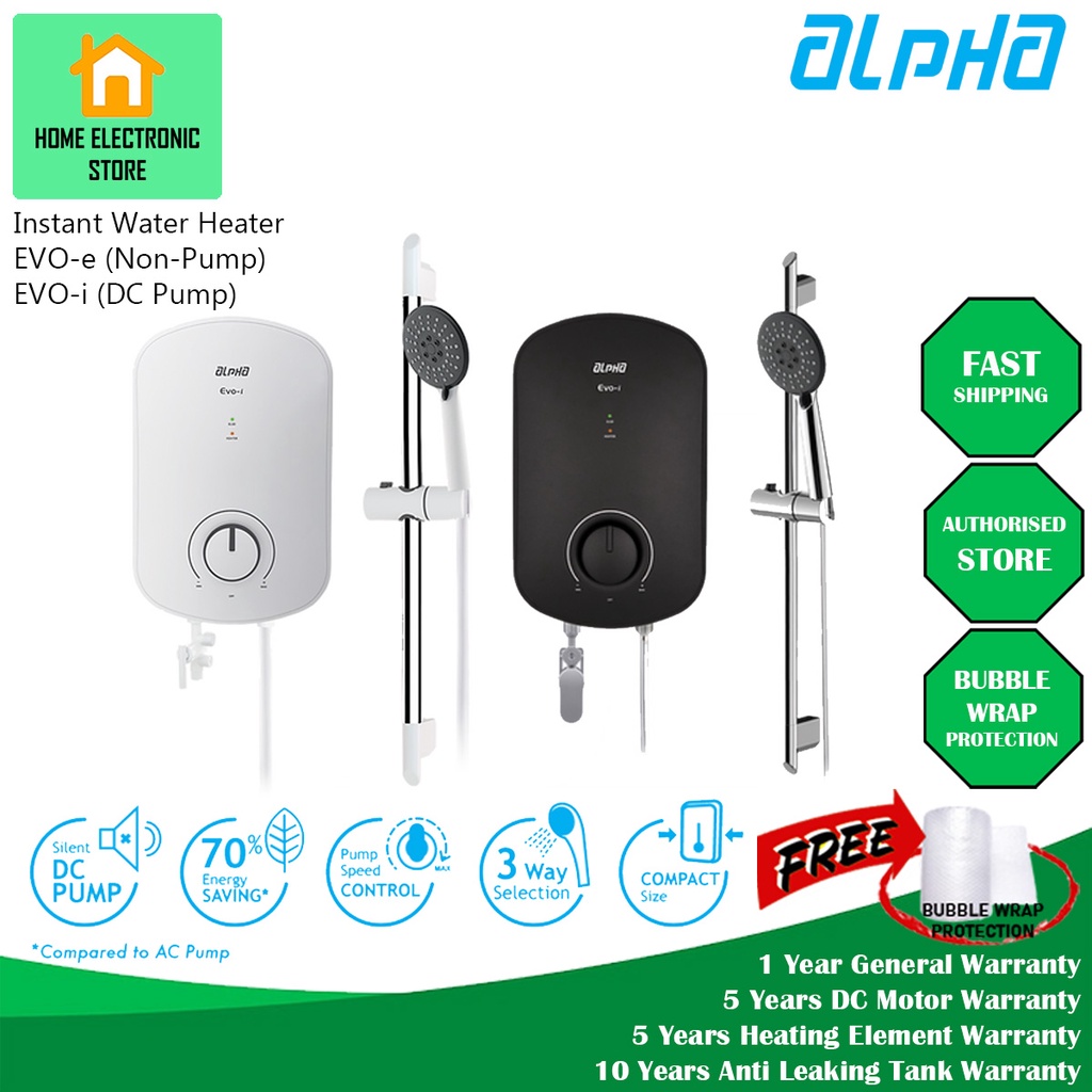 Alpha EVO-e Instant Water Heater | Alpha EVO-i With DC Pump Instant ...