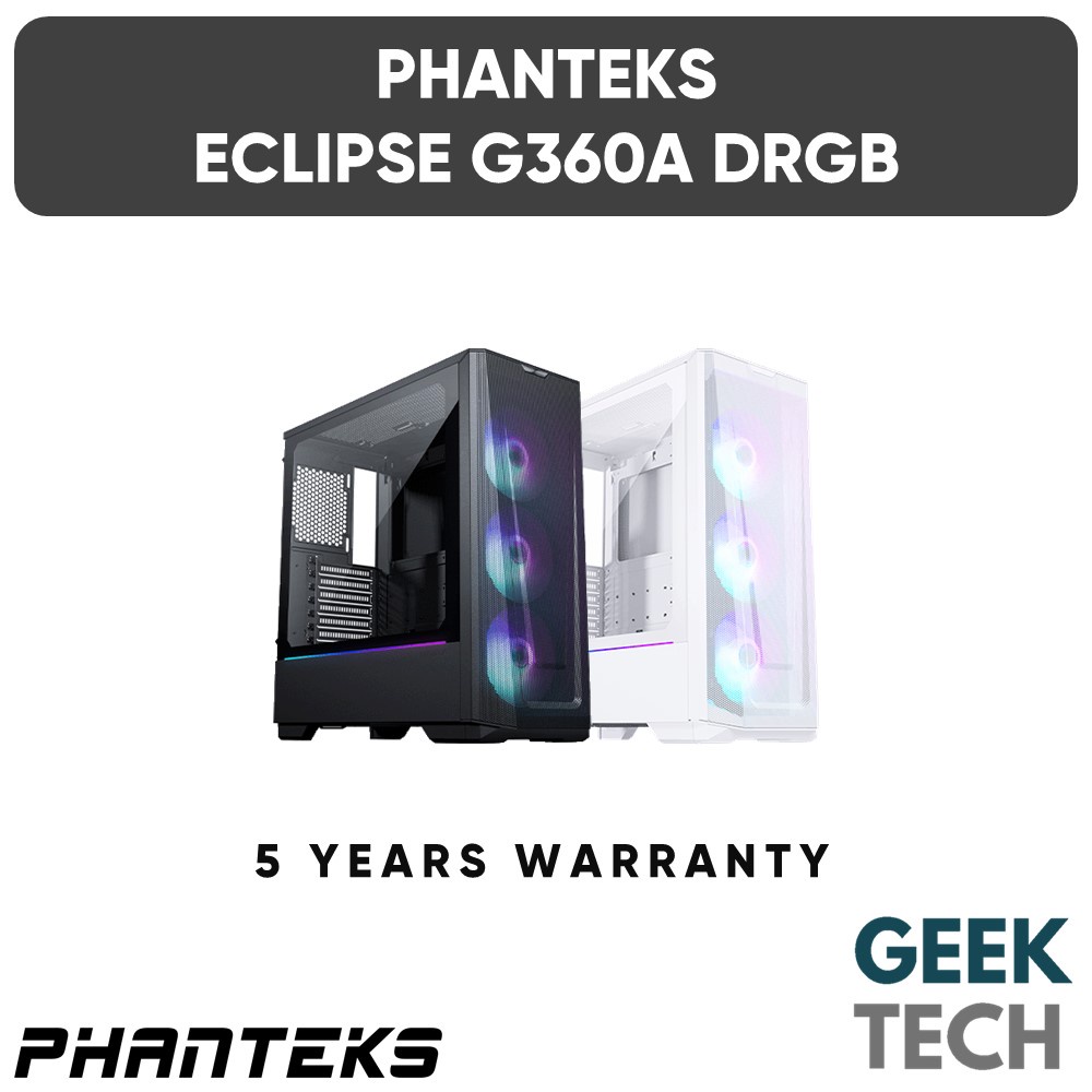 PHANTEKS Eclipse G360A DRGB Tempered Glass Mid Tower ATX Casing | Shopee Malaysia