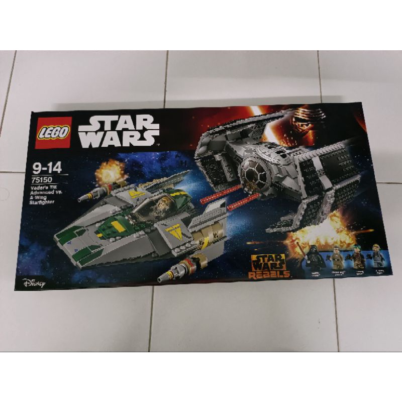 LEGO Star Wars 75150 Vader's TIE Advanced vs. A-Wing Starfighter ...