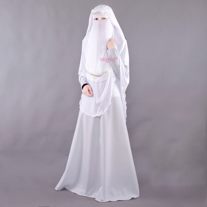 NIQAB Khawin PUTIH OFF WHITE BEADS MANIK CANTIK DAN MURAH | Shopee Malaysia