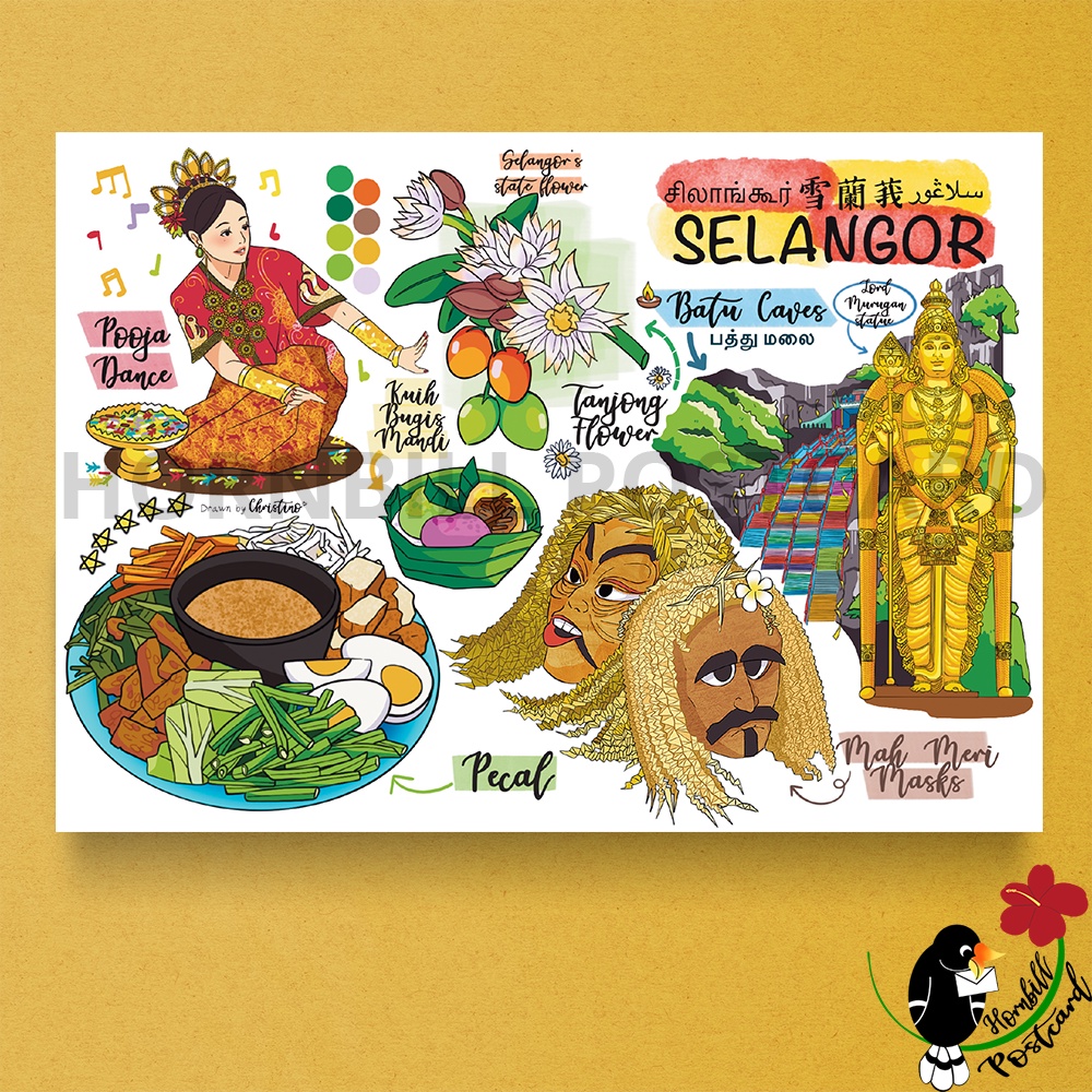 Selangor 2.0 Malaysia Postcard Poskad [Negeri series 2.0] | Shopee Malaysia