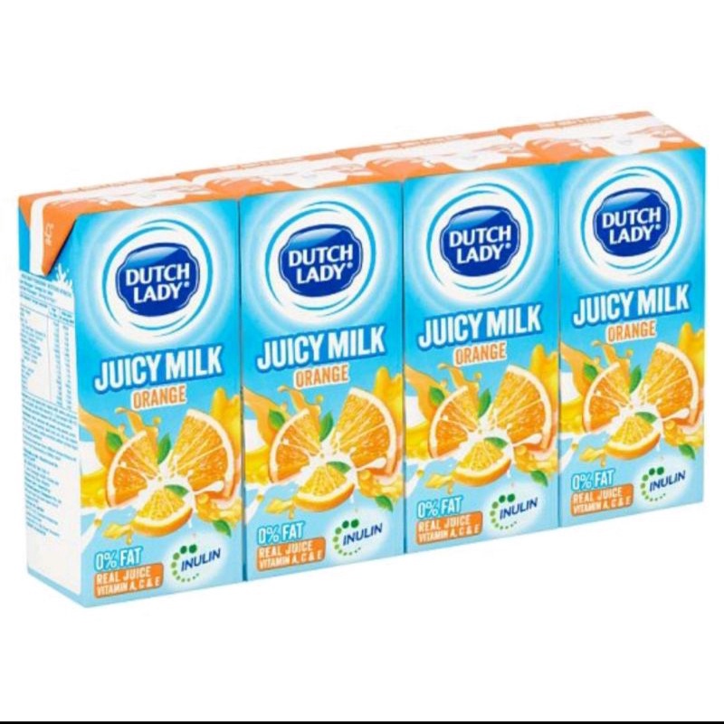 Dutch Lady Juicy Milk OREN 4x200ml | Shopee Malaysia