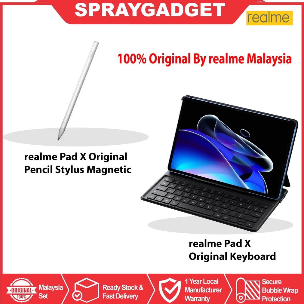 realme Pad X Original Pencil & realme Pad X Original Keyboard Casing ...