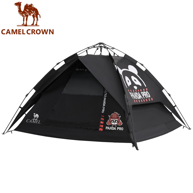 CAMEL CROWN Automatic tent 3 ~ 4 people black tent outdoor portable ...