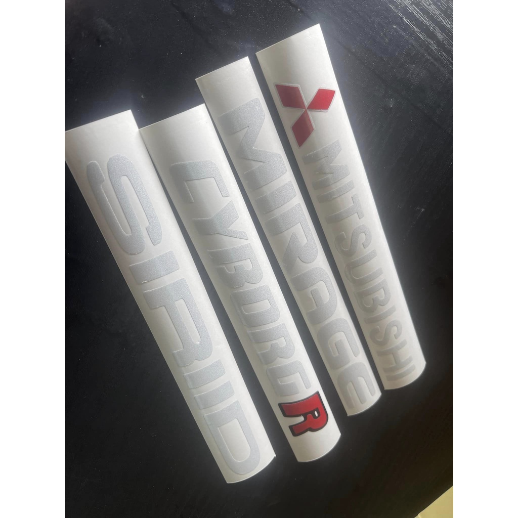 Sticker Proton Satria Cyborg R Mivec Mitsubishi Mirage Cutting Ori ...