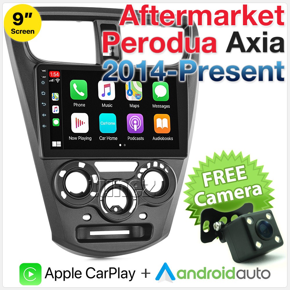 9" Perodua Axia Apple CarPlay Android Auto Car MP3 Player Radio MP3 MP4 ...