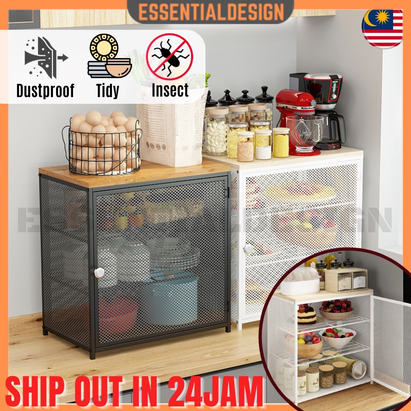 [Msia READY] Multipurpose Kitchen Storage Cabinet Dish Rack Metal ...
