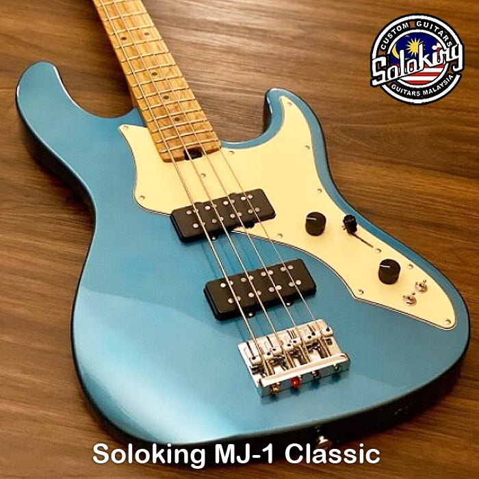 Soloking MJ-1 Classic Electric Bass Guitar - Lake Placid Blue (MJ1 / MJ ...