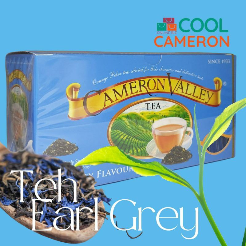 Tea bags Earl Grey Cool Cameron Valley Tea. 100% Cameron Highlands tea ...