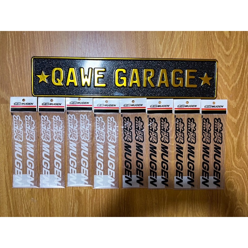 Mugen Sticker Set A White/Black (Size L) | Shopee Malaysia