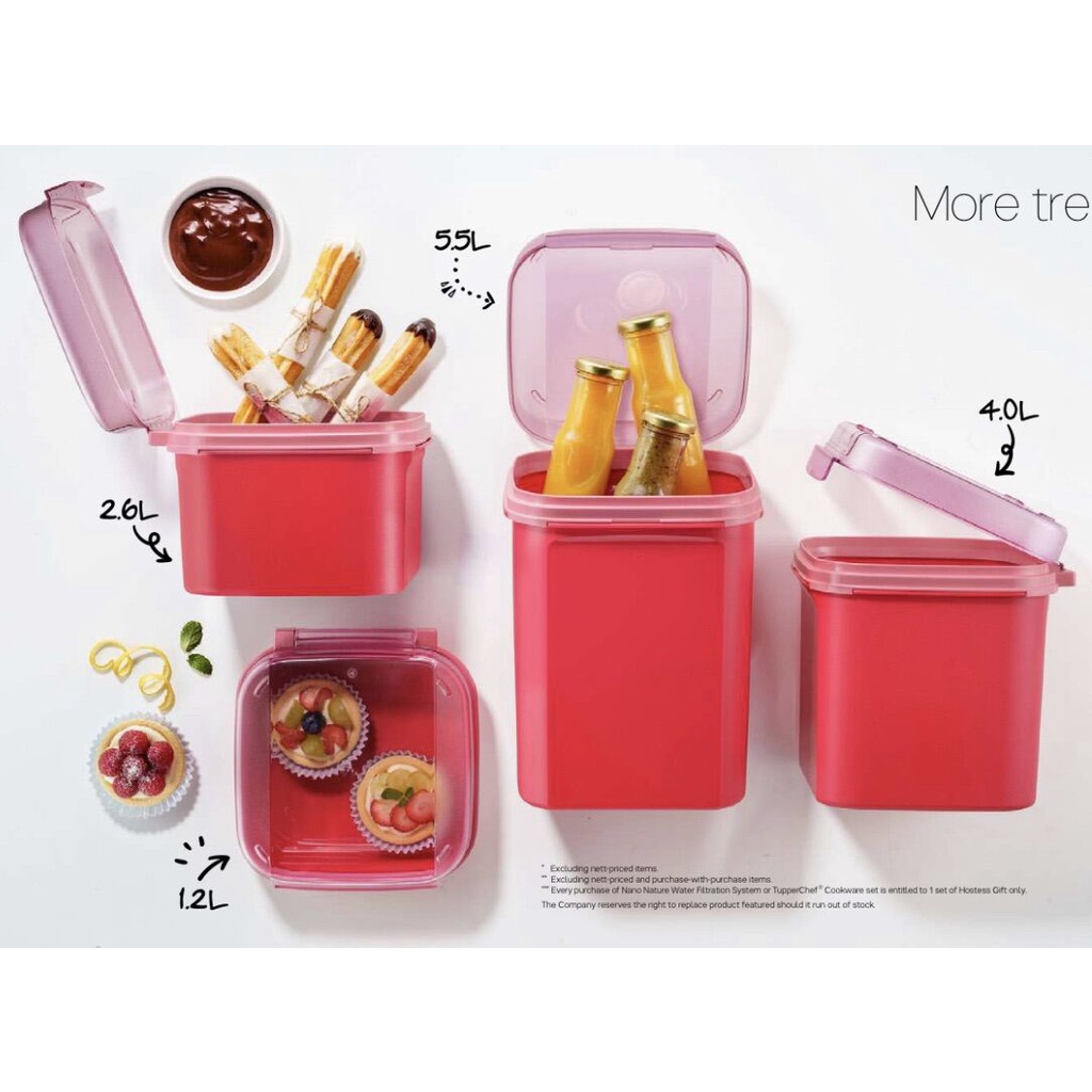 Tupperware Ezy Keeper Red (Set Level) | Shopee Malaysia