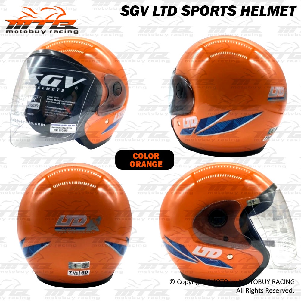 SGV LTD SPORTS HELMET (SIRIM CERTIFIED) | Shopee Malaysia