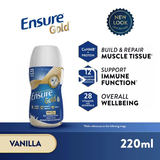 [Promotion] ABBOTT Ensure Gold Vanilla Milk Liquid 200ml RTD (Ready ...