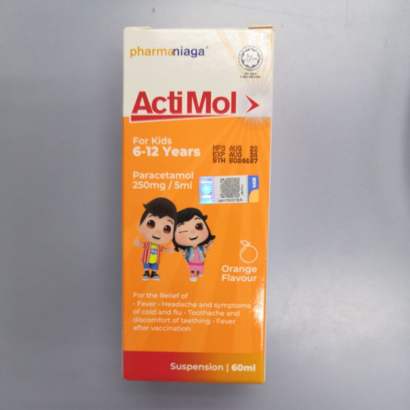 Actimol Paracematol Suspension For Kids 250mg/5ml | Shopee Malaysia