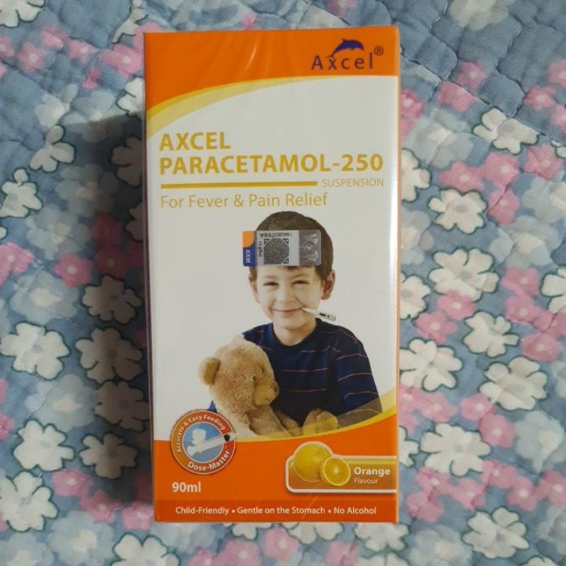 Axcel Paracetamol 250mg Suspension 90ml (Orange Flavour)(Expiry Date:07 ...