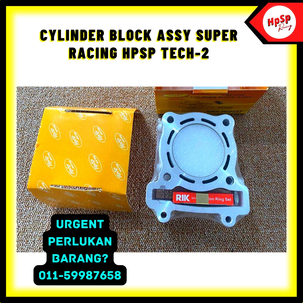 HPSP RACING CYLINDER BLOCK ASSY SUPER RACING HPSP TECH-2 FOR LC / Y15ZR | Shopee Malaysia