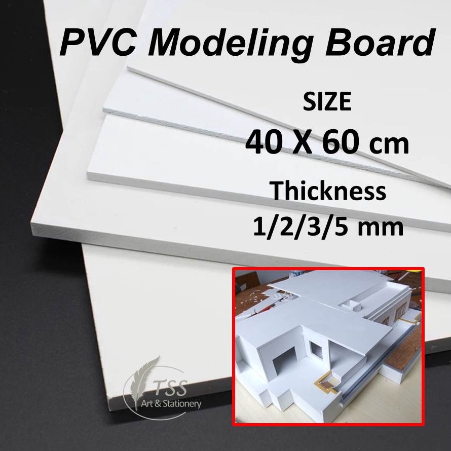 PVC Modeling Board Size: 40X60cm - Thickness 1/2/3/5mm for Architectural model & Craft | Model ...
