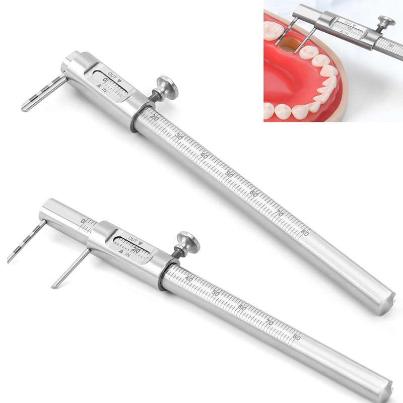 Dental Orthodontic Sliding Caliper 0-80mm Implant Measuring Gauge Scale ...