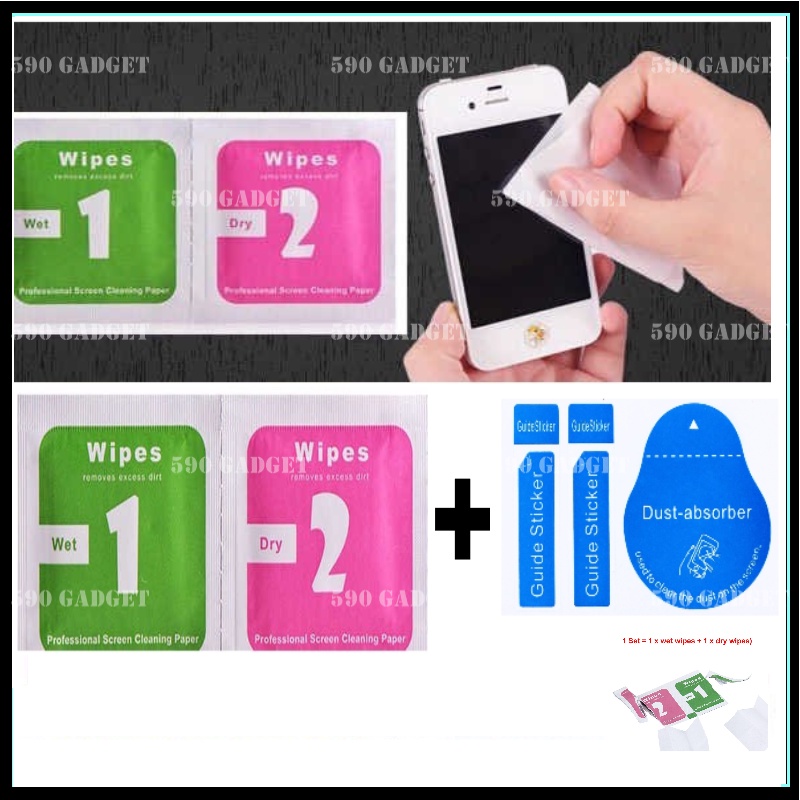 Wet Wipes Tempered Glass Screen Alcohol Cleaning Tool Professional ...