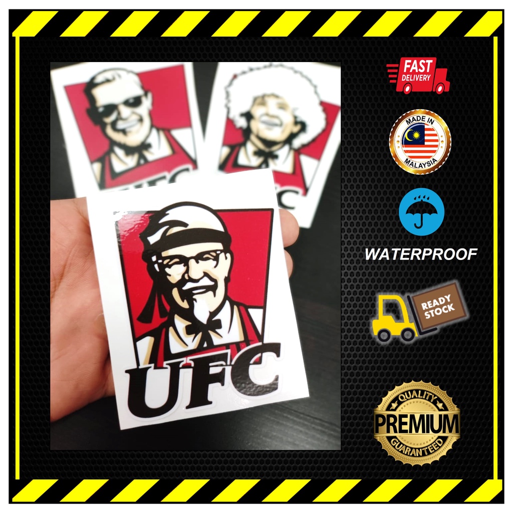 UFC STICKER. MMA STICKER. KHABIB STICKER.Mc GREGOR STICKER.KFC STICKER ...