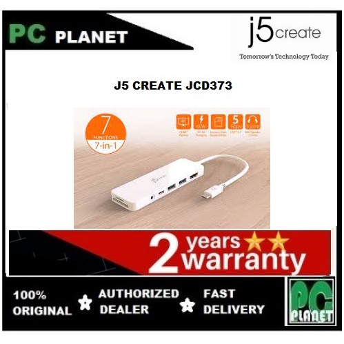 J5 Create JCD373 USB-C Multi-Port Hub with Power Delivery HDMI/USB 3.1 ...