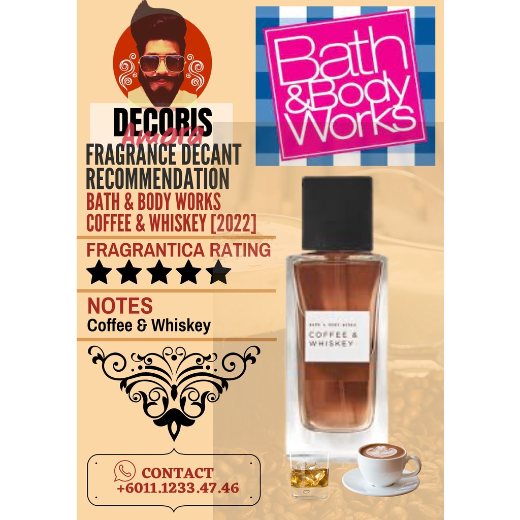 Bath & Body Works Coffee & Whiskey - Perfume Decant | Shopee Malaysia