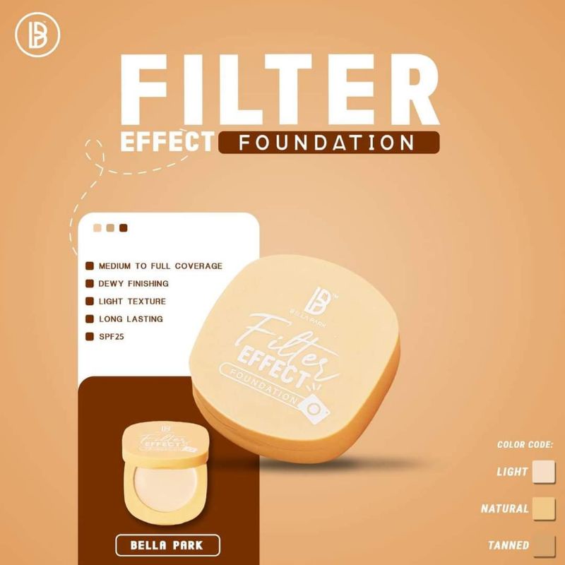 FOUNDATION BELLA PARK | FILTER EFFECT FOUNDATION | Shopee Malaysia