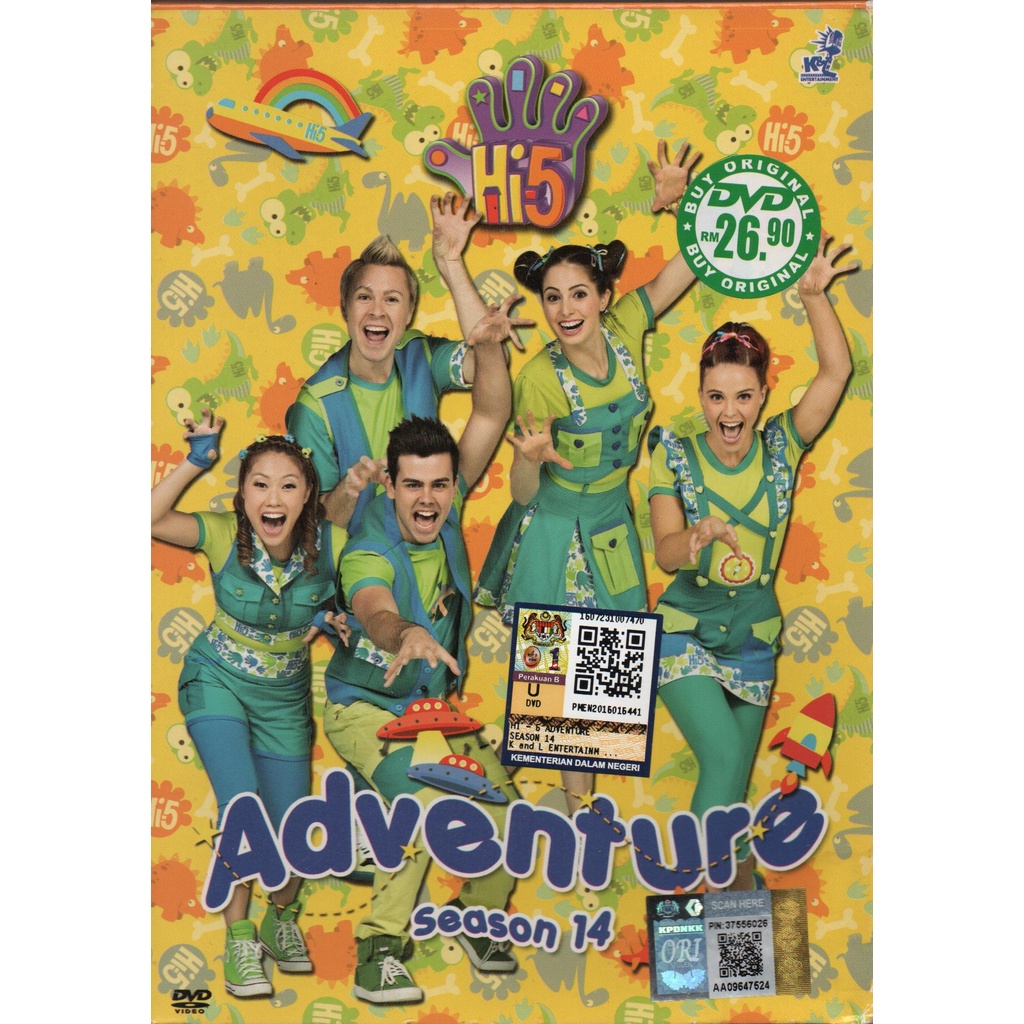 English Education DVD Hi-5 Season 14: Adventure (5 Episodes) | Shopee ...
