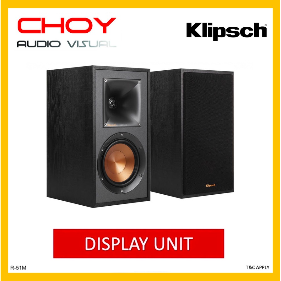 Klipsch R-51M Bookshelf Speaker - Pair (Display Unit) | Shopee Malaysia
