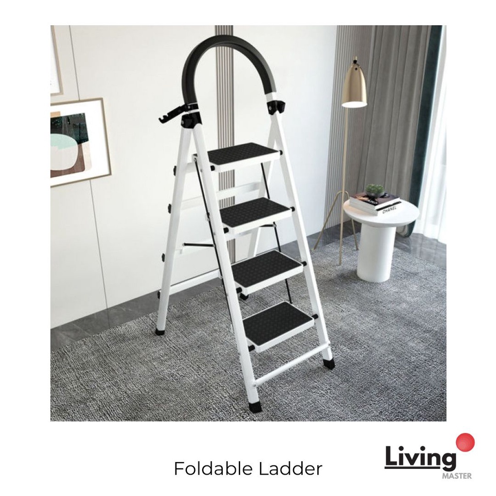 Foldable Ladder Stainless Steel Folding Stairs Ladder Multifunctional ...