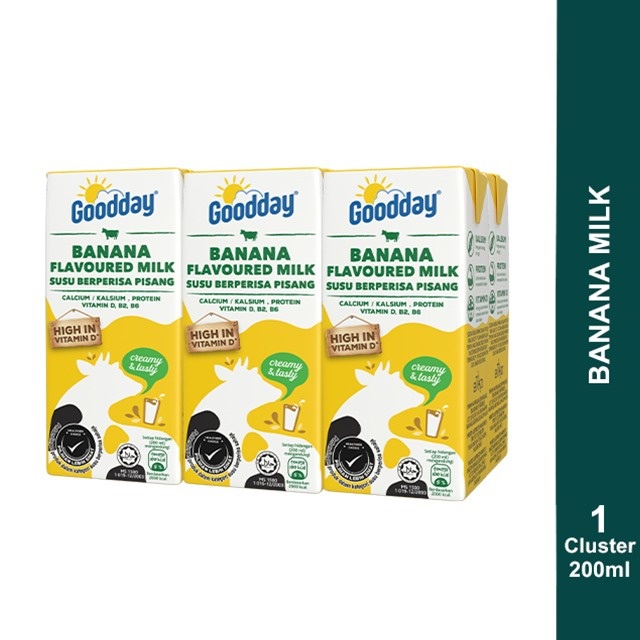 Goodday Banana Flavored UHT Milk 6 x 200ml | Shopee Malaysia