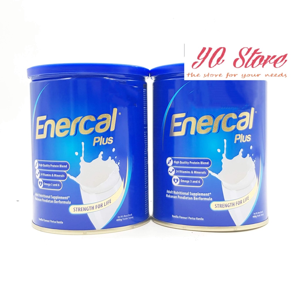 Enercal Plus Milk Powder Vanilla 400gm x 2 | Shopee Malaysia