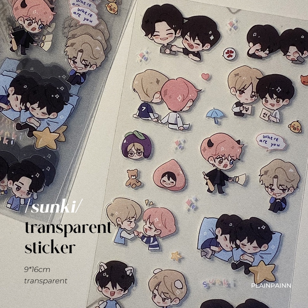 Eenhypen sunki / transparent sticker sheet | Shopee Malaysia